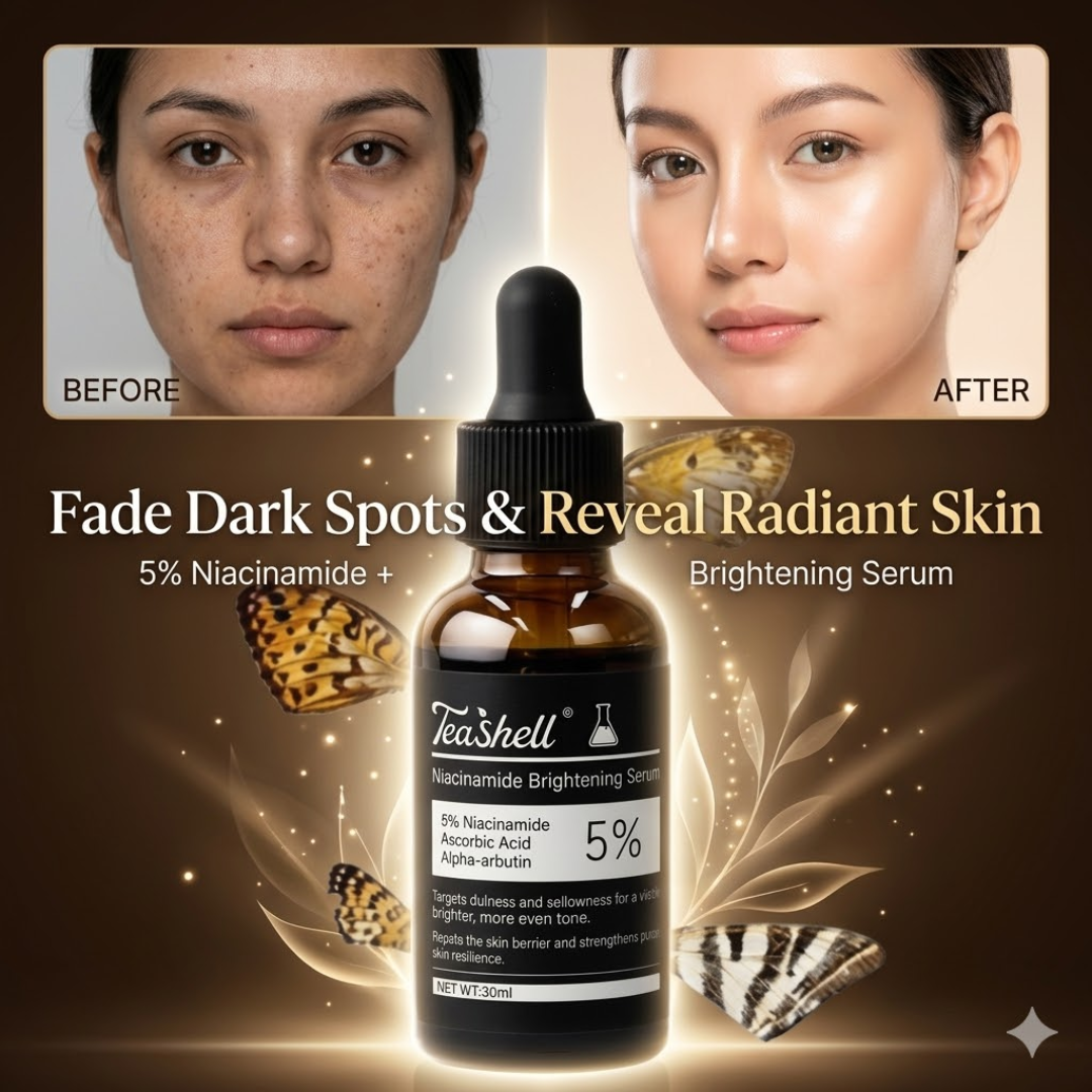 Teashell Niacinamide Brightening Serum | Fade Dark Spots, Acne Marks ...